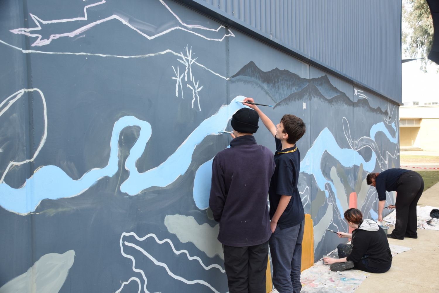 Indigenous Inspired Mural Artwork – Wangaratta High School